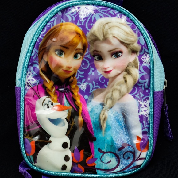 Disney | Accessories | Disney Frozen Backpack Small Bag Anna Elsa Olaf ...